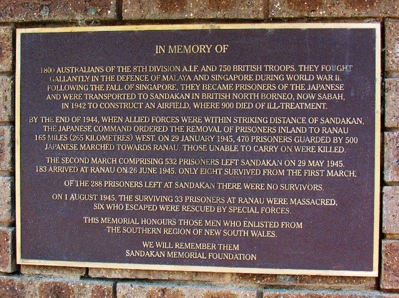Sandakan Prisoner of War Memorial | Monument Australia